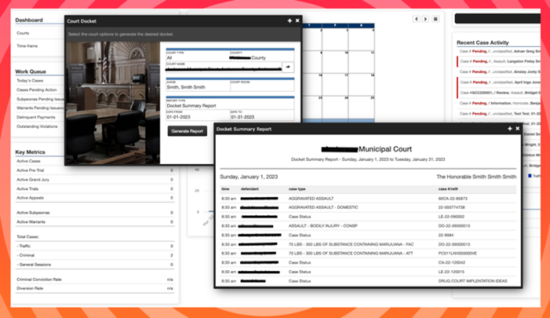 Docket Summary for CivicCase for Court - CivicEye